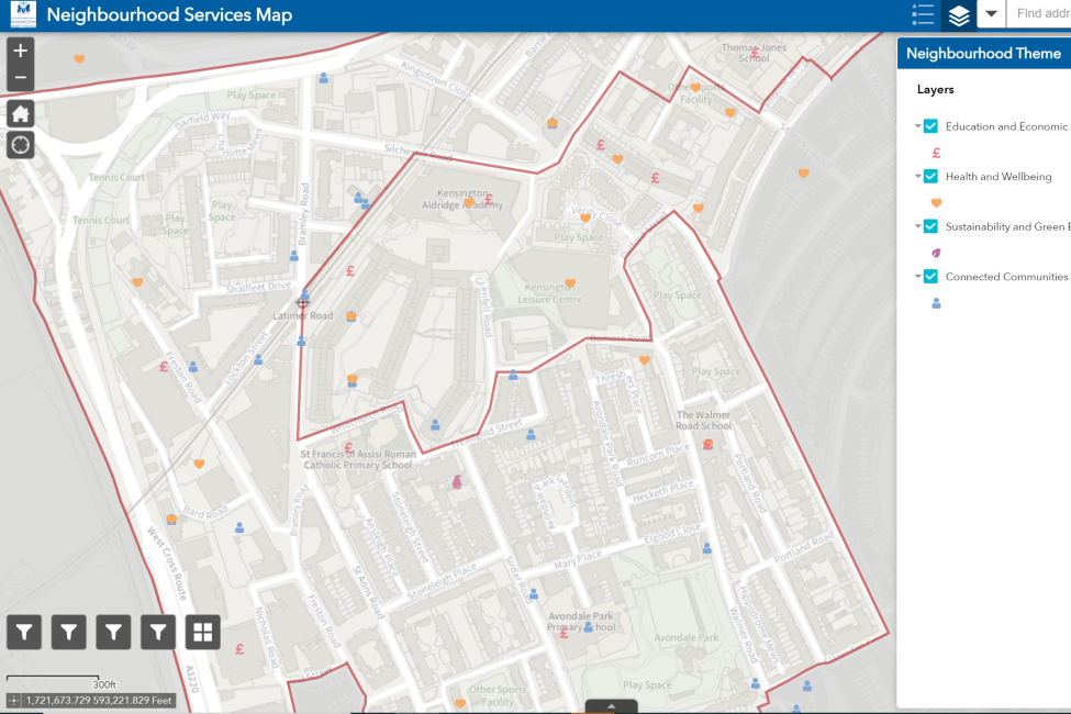 Neighbourhood Services Map